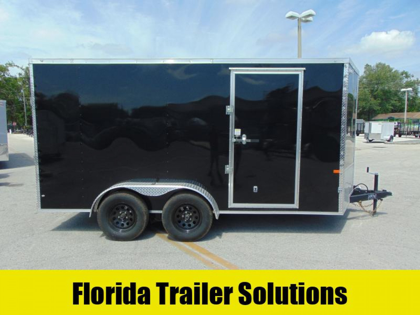 New New Rock Solid Cargo 7X14TA Enclosed Cargo Trailer w/ 6'6" Interior Ht, .080 Polycore for ...