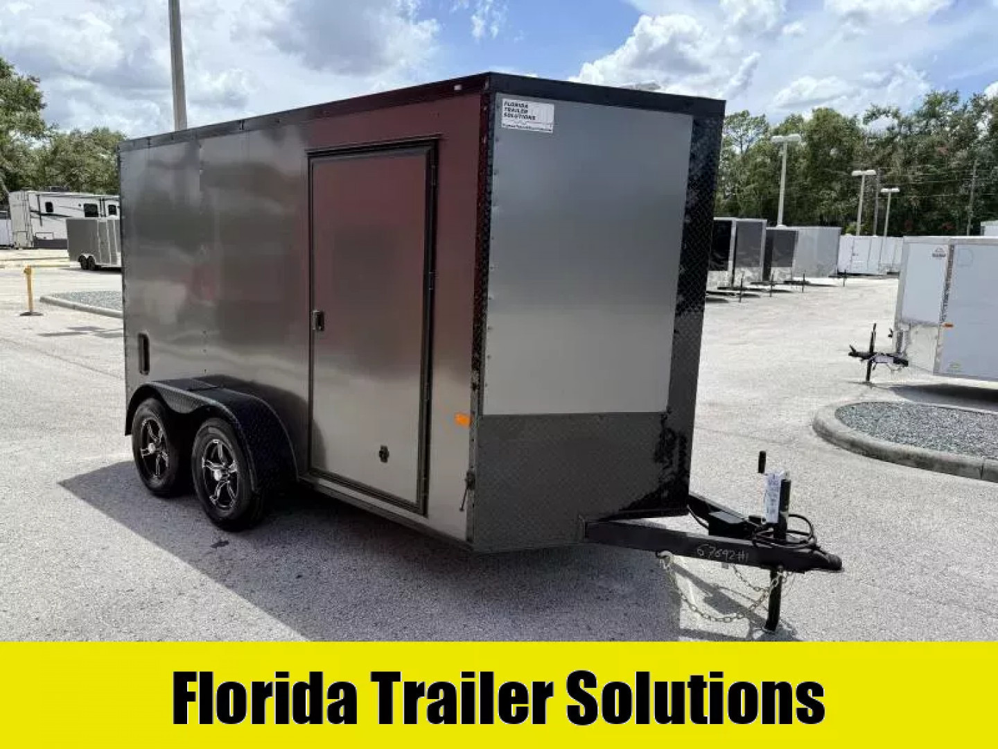 New New Rock Solid Cargo 6X12 Tandem Axle Enclosed Cargo Trailer w/.080 ...
