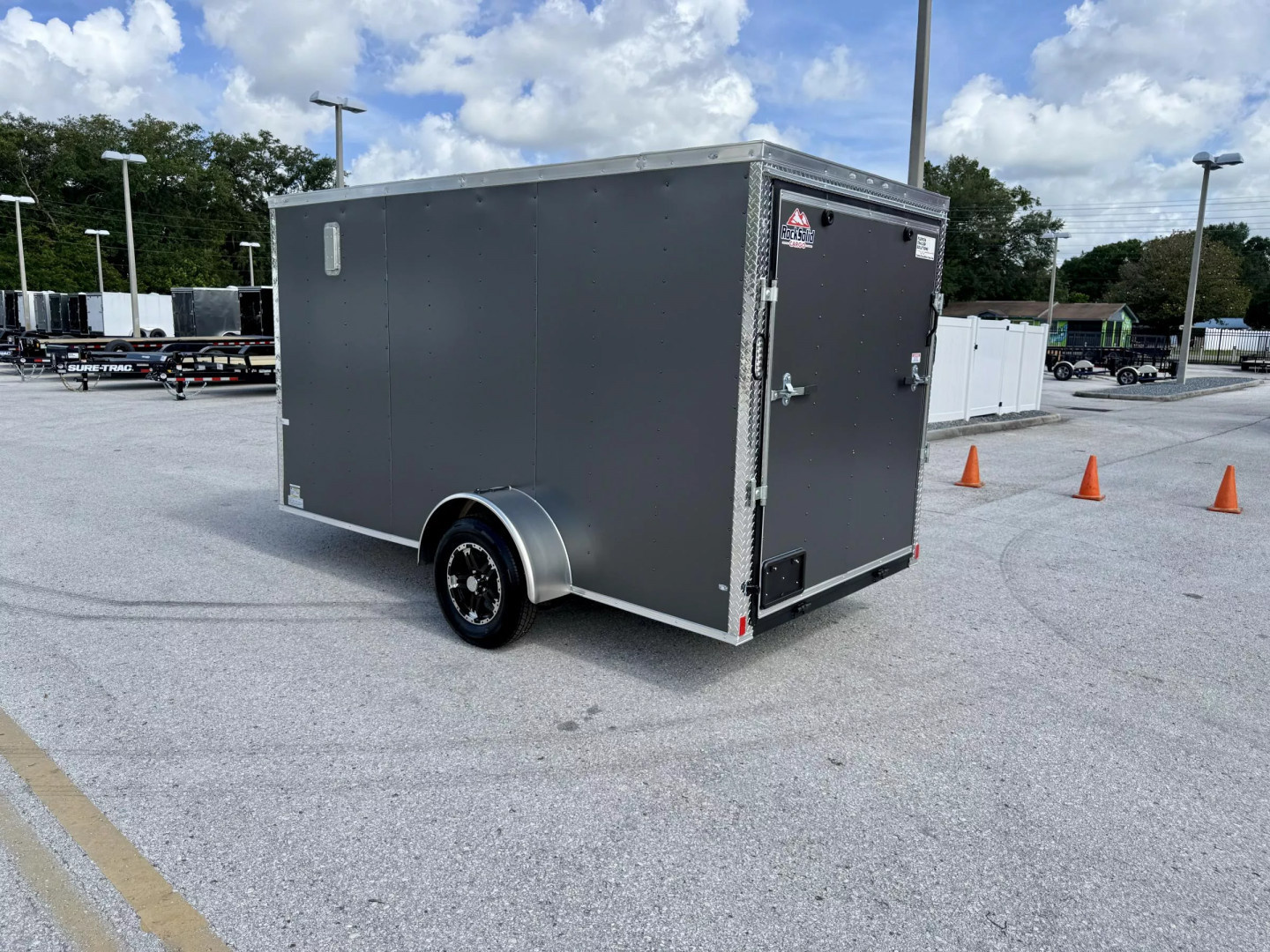 New New Rock Solid Cargo 6X12 Single Axle Enclosed Cargo Trailer w/.080 ...