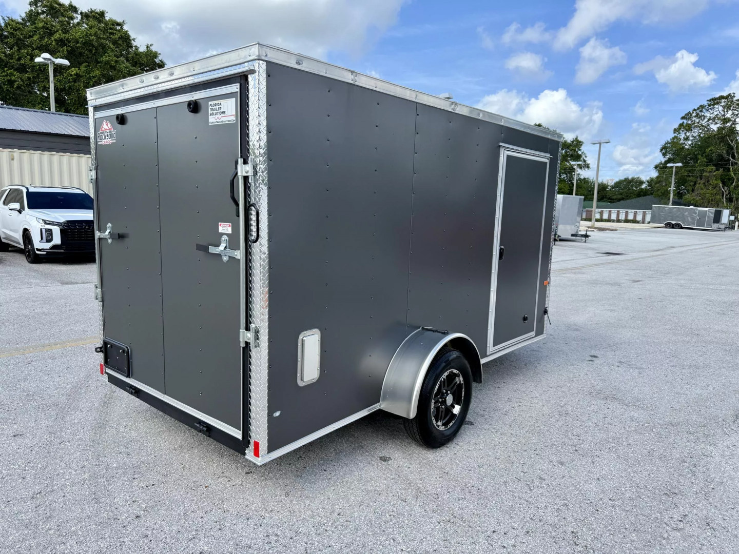 New New Rock Solid Cargo 6X12 Single Axle Enclosed Cargo Trailer w/.080 ...
