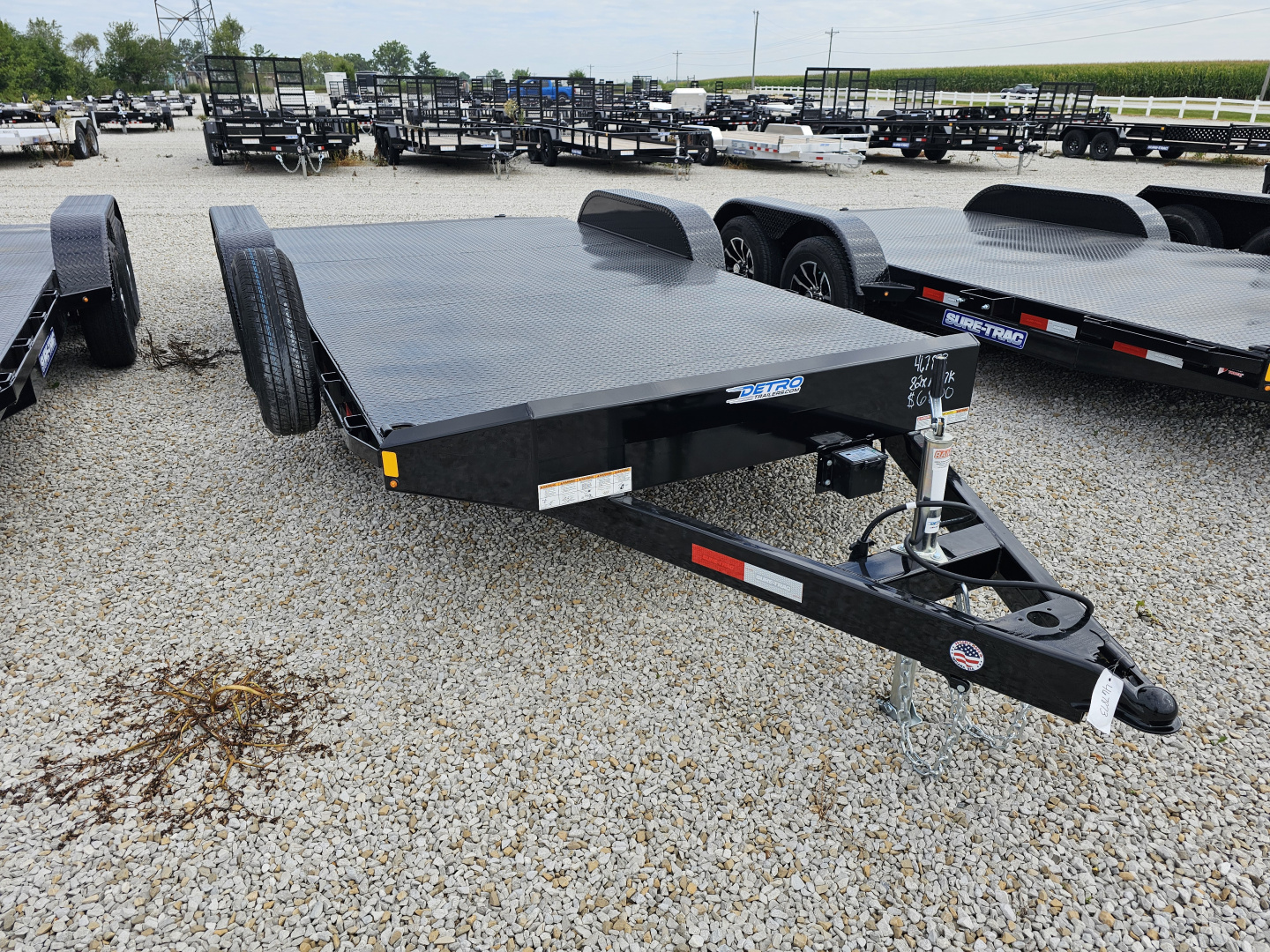 New 2025 Sure-Trac 7' x 18' (14+4) 7K Steel Deck Car Hauler Trailer for ...