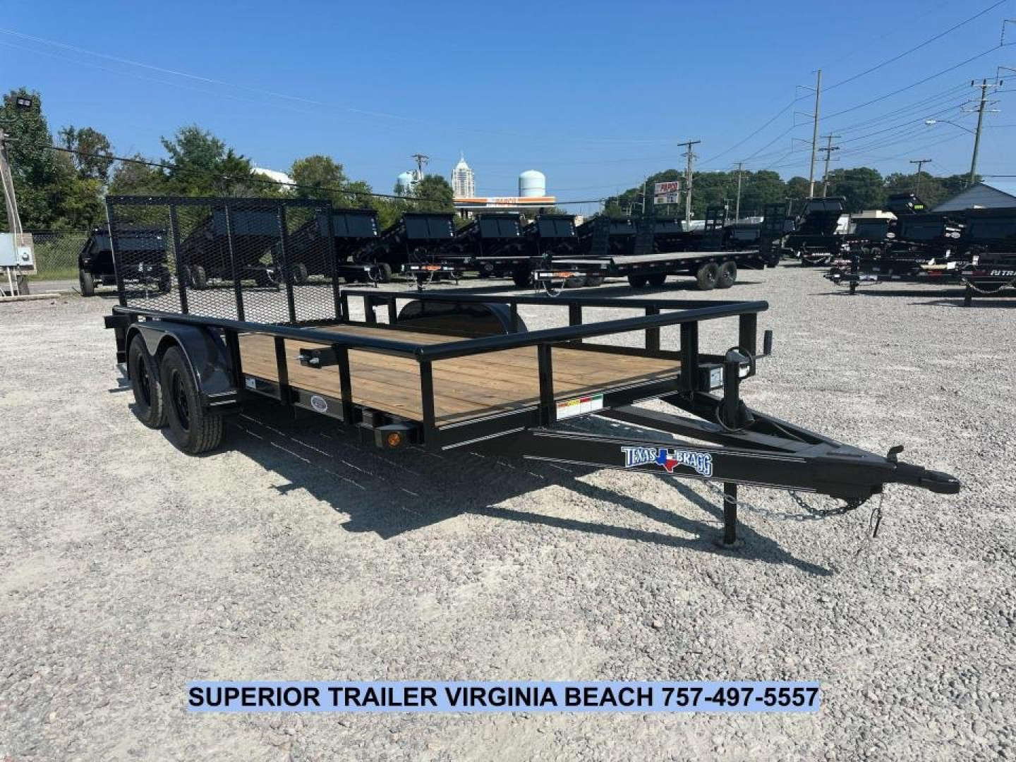 New 2025 TEXAS BRAGG TRAILERS 16P W/ Tailgate Utility Trailer