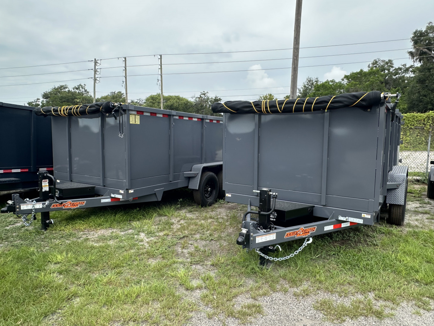 New 2025 Down 2 Earth Trailers D2E 7X14 7TON DUMP TRAILER Dump Trailer