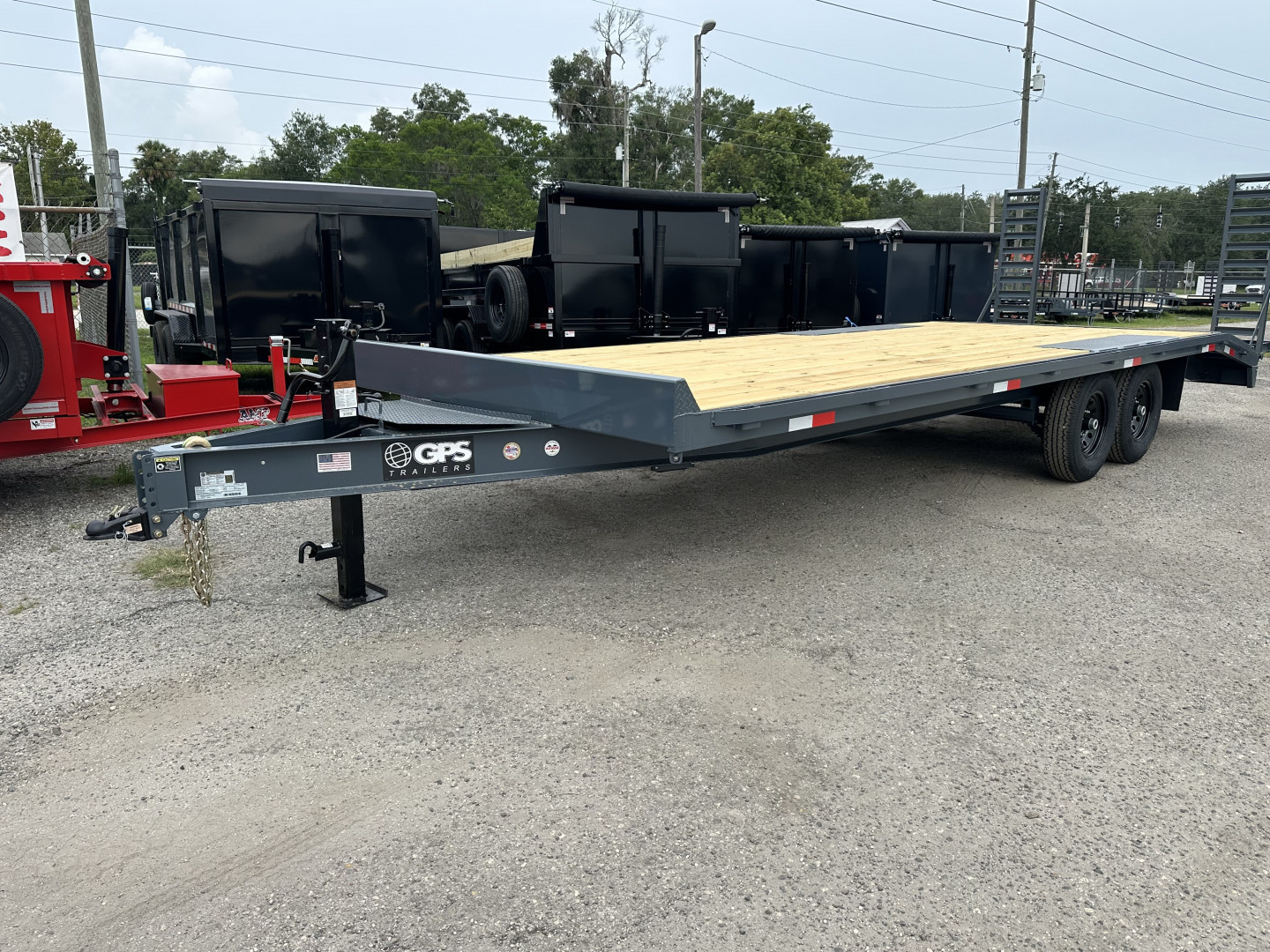 New 2025 GPS Trailers 102"x24' Deckover Trailer Equipment Trailer