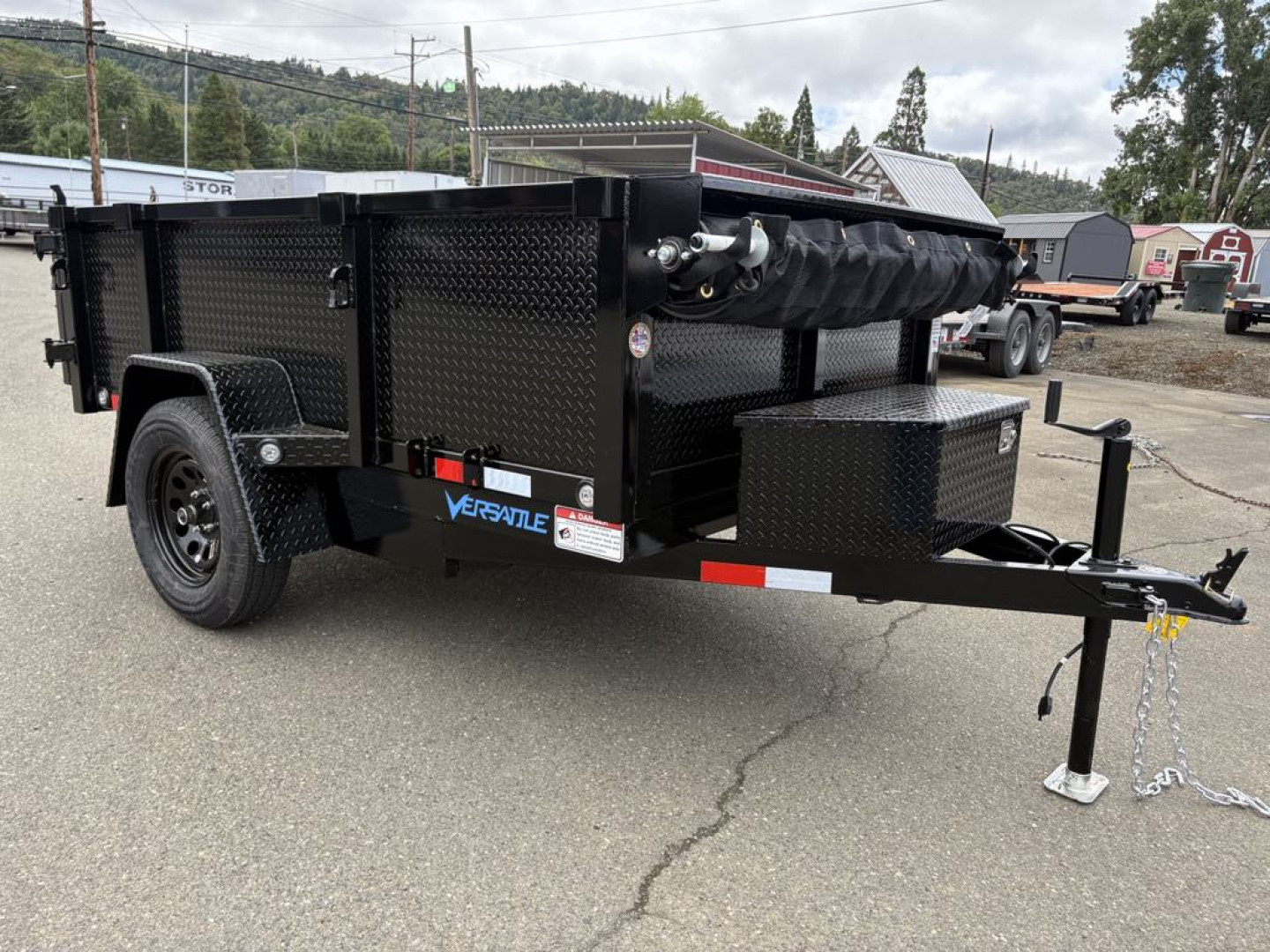 New 2026 VERSATILE SINGLE AXLE PTM58SA 5X8 3K MINI Dump Trailer for ...