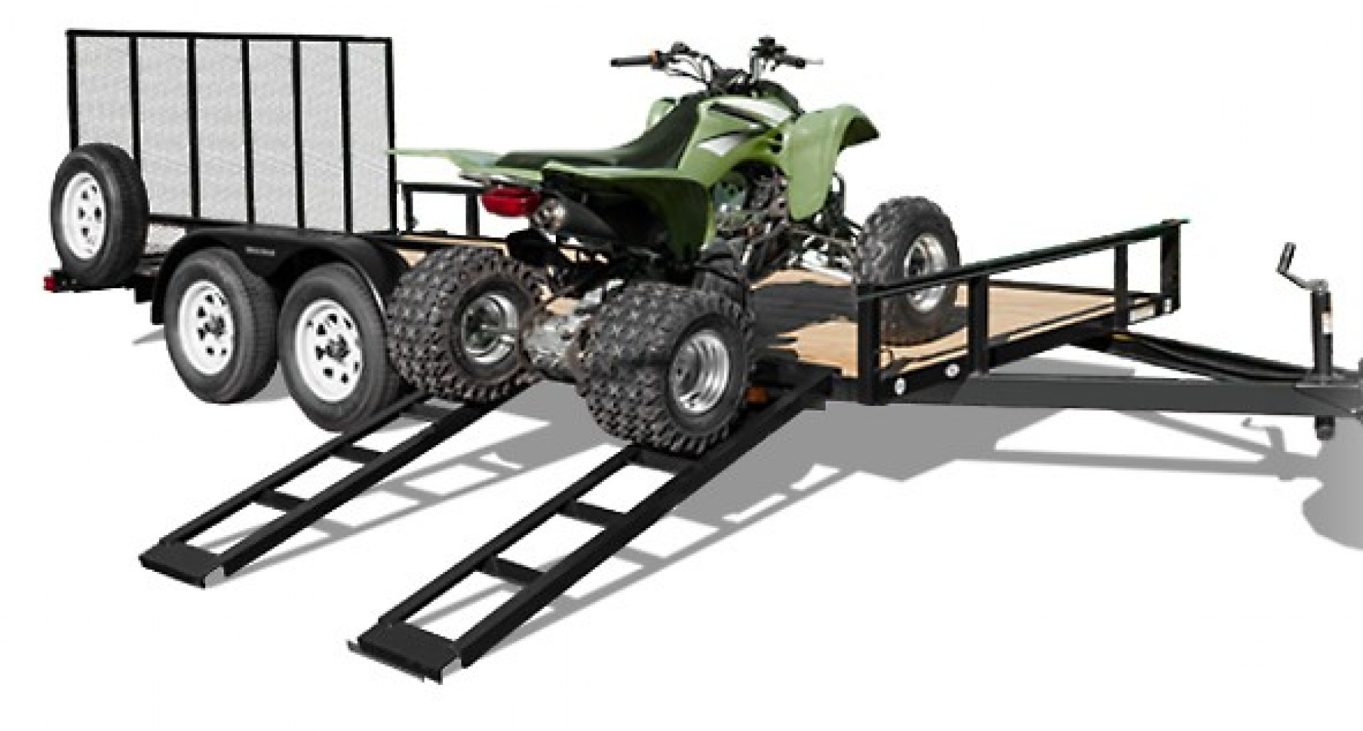 New 2025 Triple Crown Trailers 7X16 TA ATV TRAILER WITH RAMPS IN SIDE RA ATV Trailer