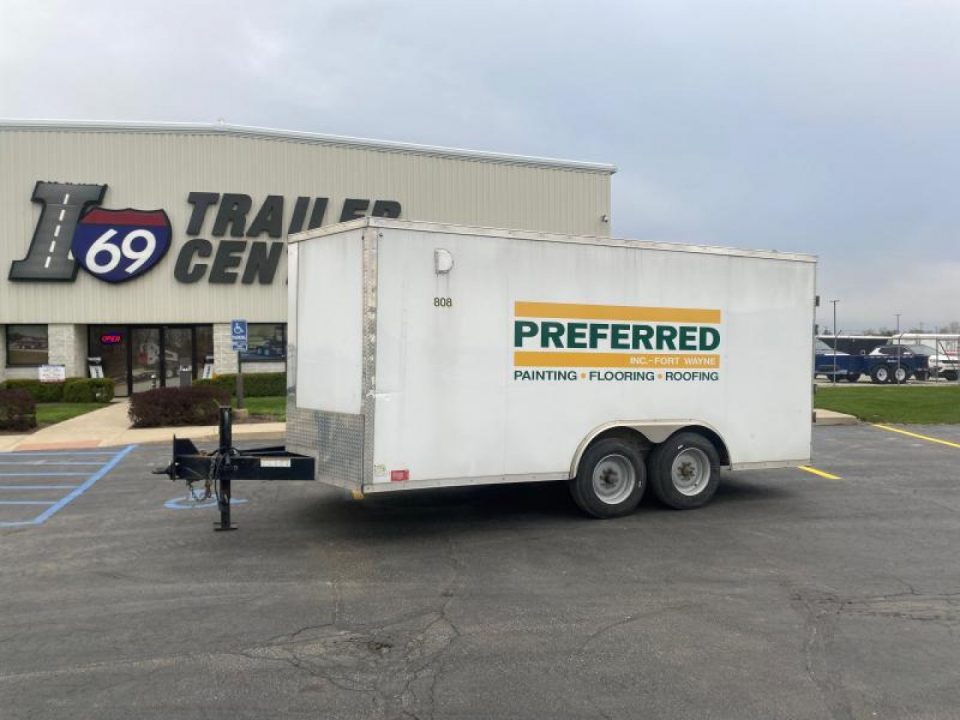 Used 2019 SURE - TRAC 8.5X16 CARGO/ ENCLOSED TRAILER for sale in Markle, IN
