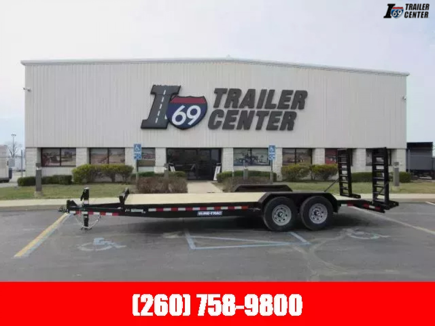 New 2025 Sure-Trac 7 x 20 (18+2) Equipment Trailer 14K