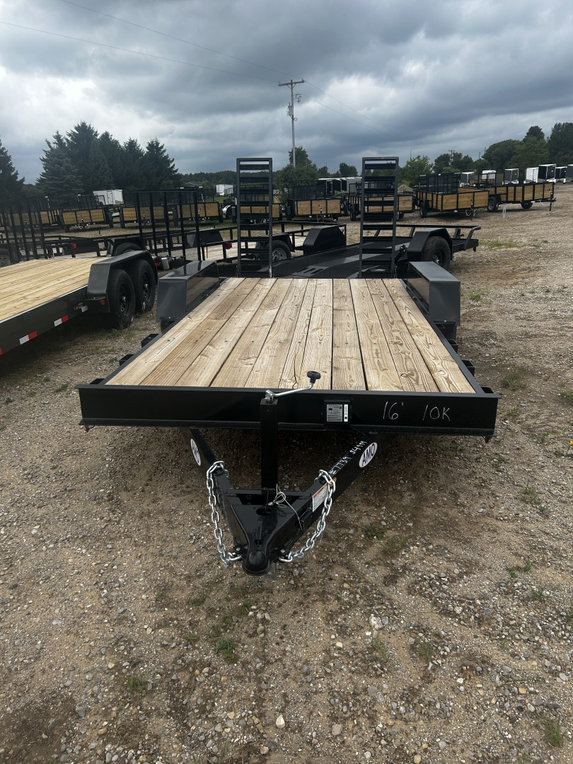 New 2025 AMO 82x16 SKID 10K W/RAMPS Equipment Trailer