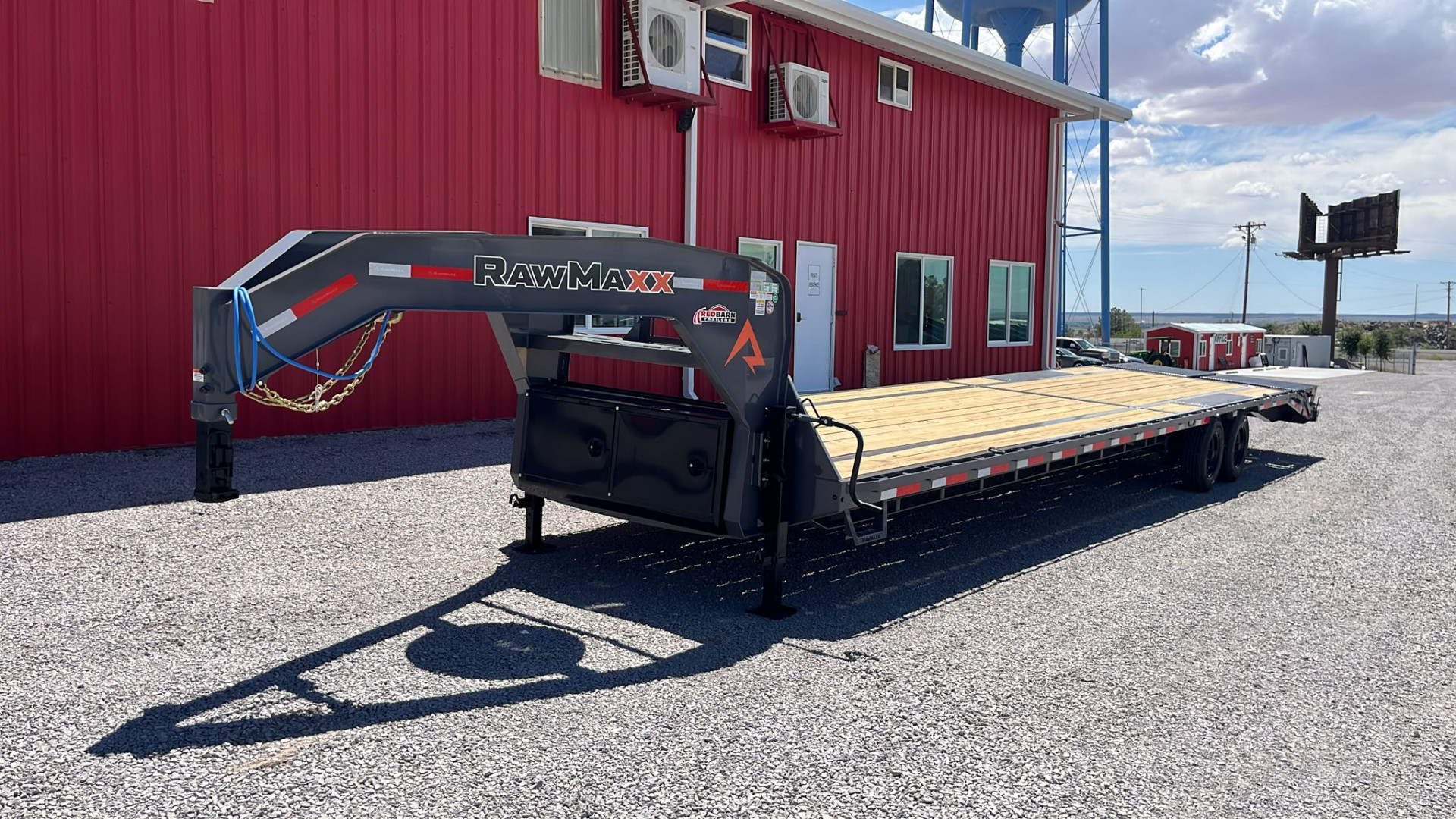 New 2026 RawMaxx 40'X102" FLAT DECK GOOSENECK 20K Flatbed Trailer