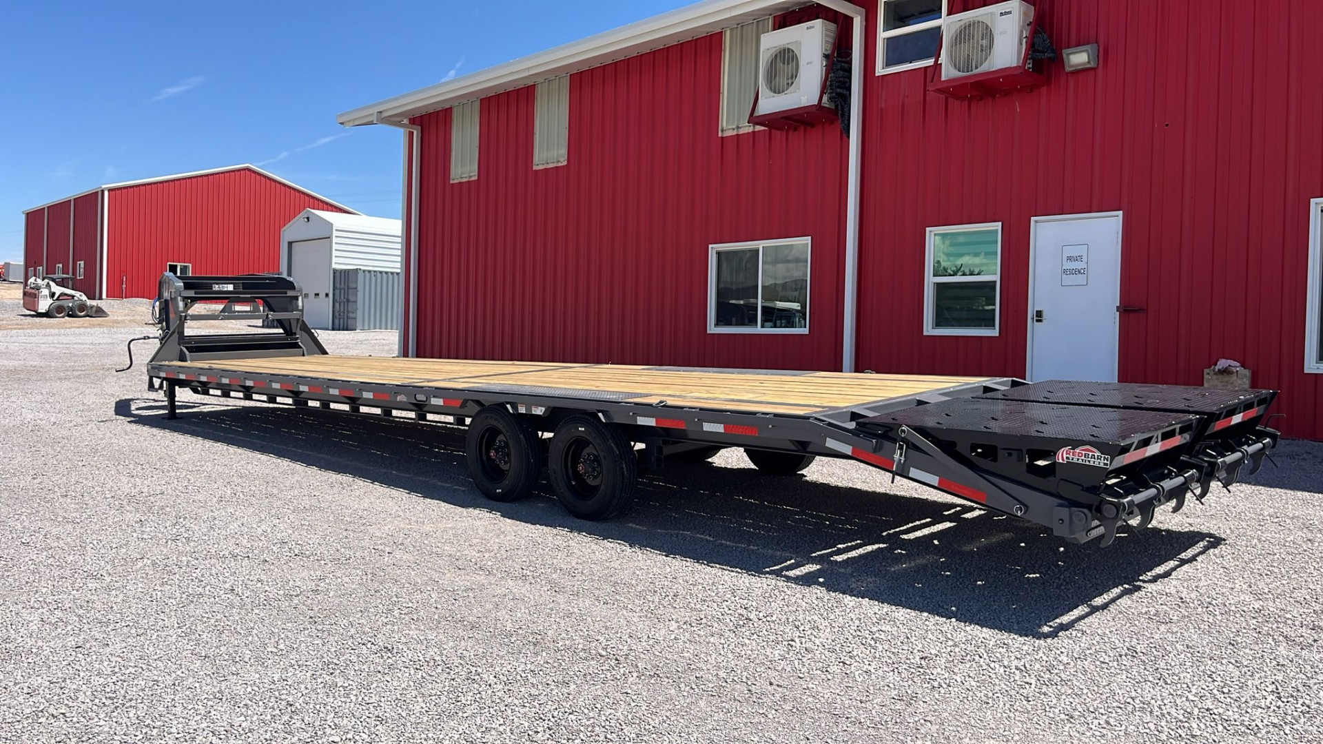 New 2026 RawMaxx 40'X102" FLAT DECK GOOSENECK 20K Flatbed Trailer