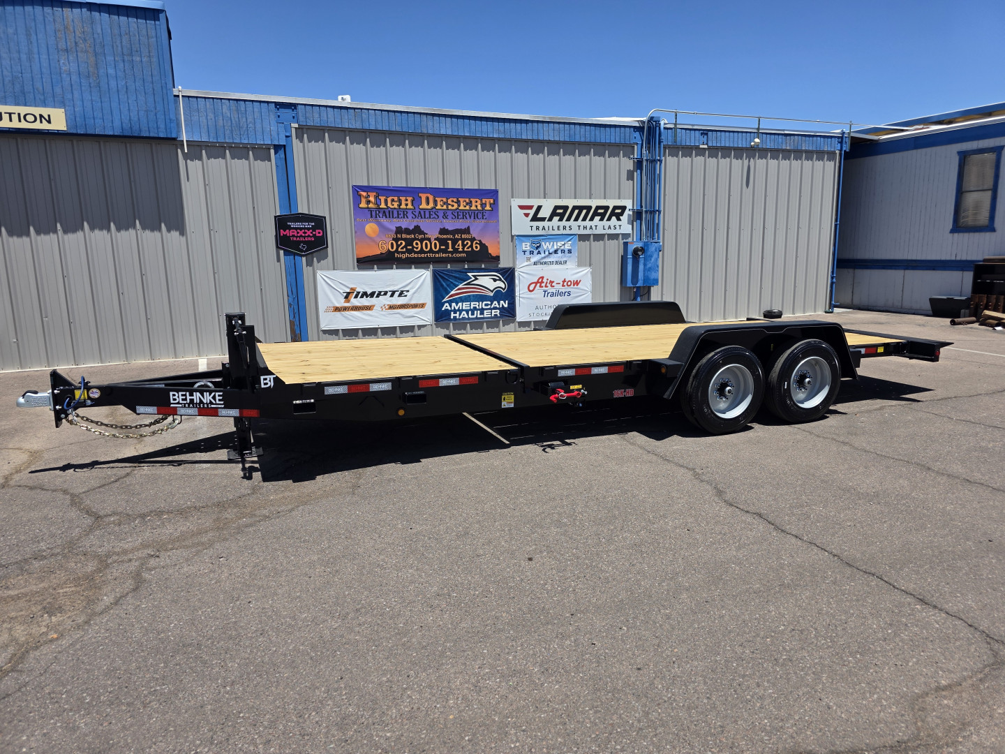 New 2026 BEHNKE 16K Tube 22' split Flatbed Trailer