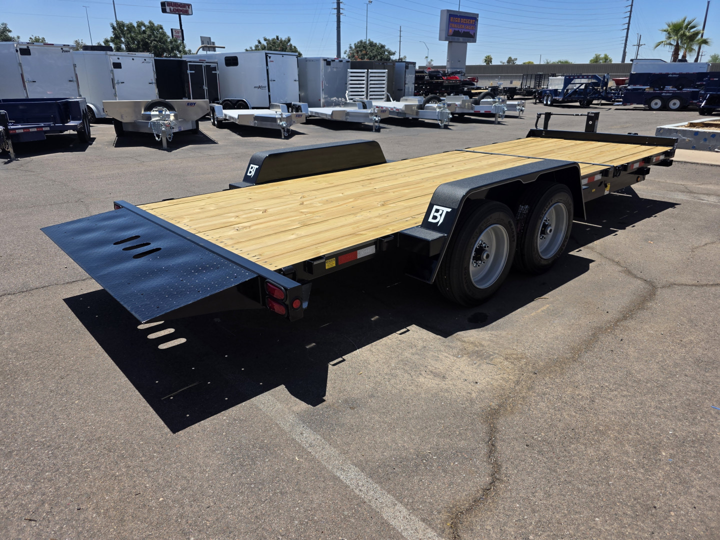 New 2026 BEHNKE 16K Tube 22' split Flatbed Trailer