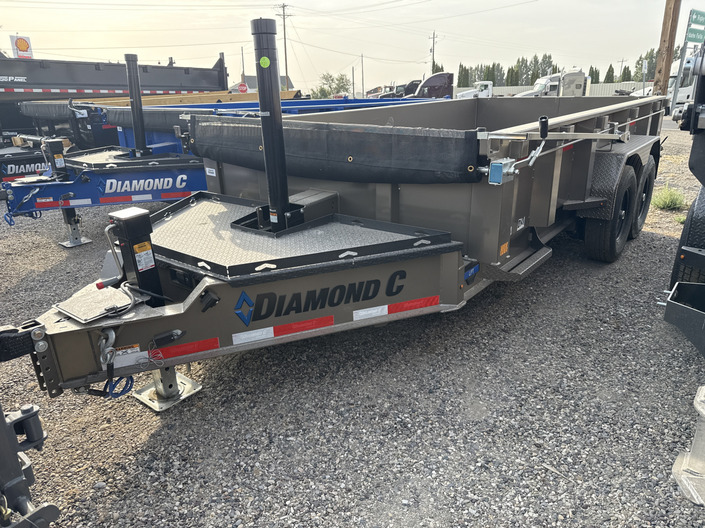 New 2026 Diamond C Trailers LPT207-14' 82X14 24" SIDES Dump Trailer