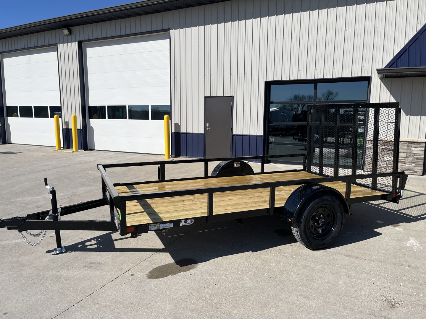 New 2025 H&H 82"x12' 3k Rail Side Utility Trailer for sale in De Soto, IA