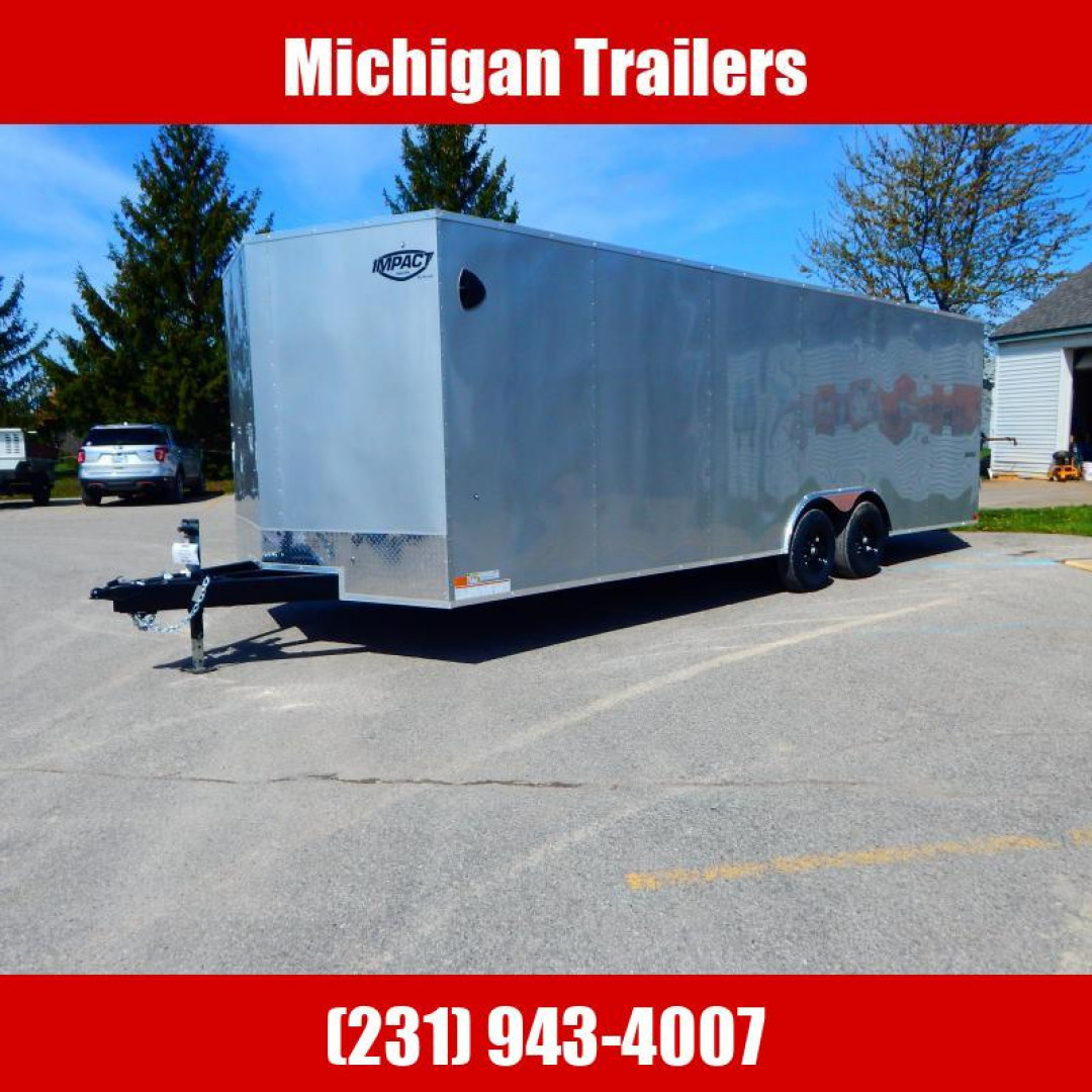 New 2025 Impact Trailers 8.5x24 10k Quake Car / Racing Trailer