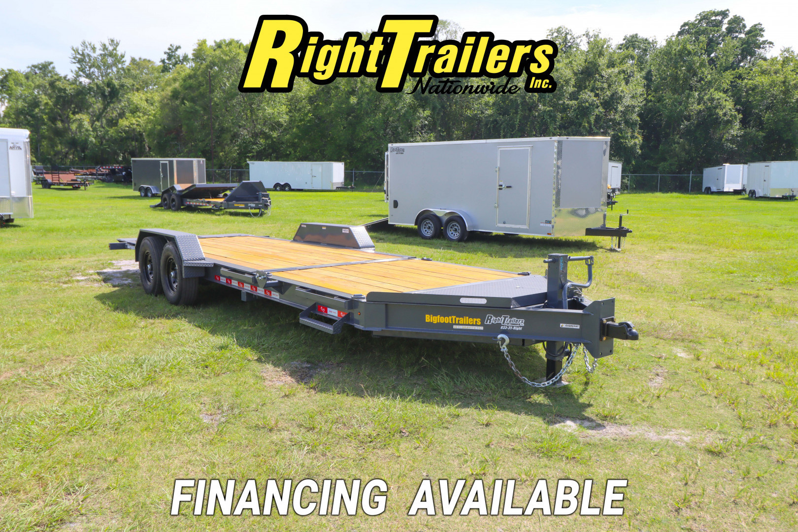 New 2025 7X22 Bigfoot Trailers Tilt Equipment Trailer
