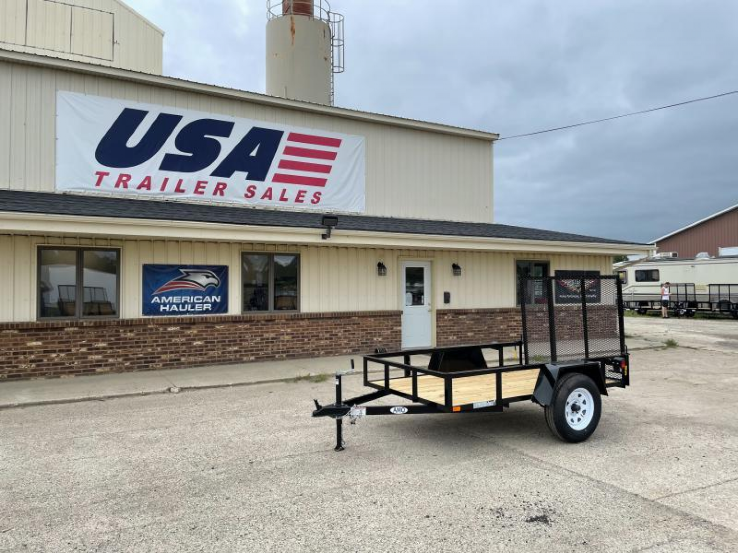 New 2025 AMO 5x8 Low Side 3K Landscape Trailer for sale in Wayland, MI