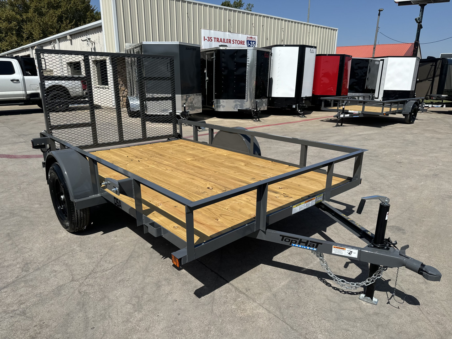 New 2026 Top Hat Trailers DERBY ANGLE - 6.5x10 DSA Utility Trailer