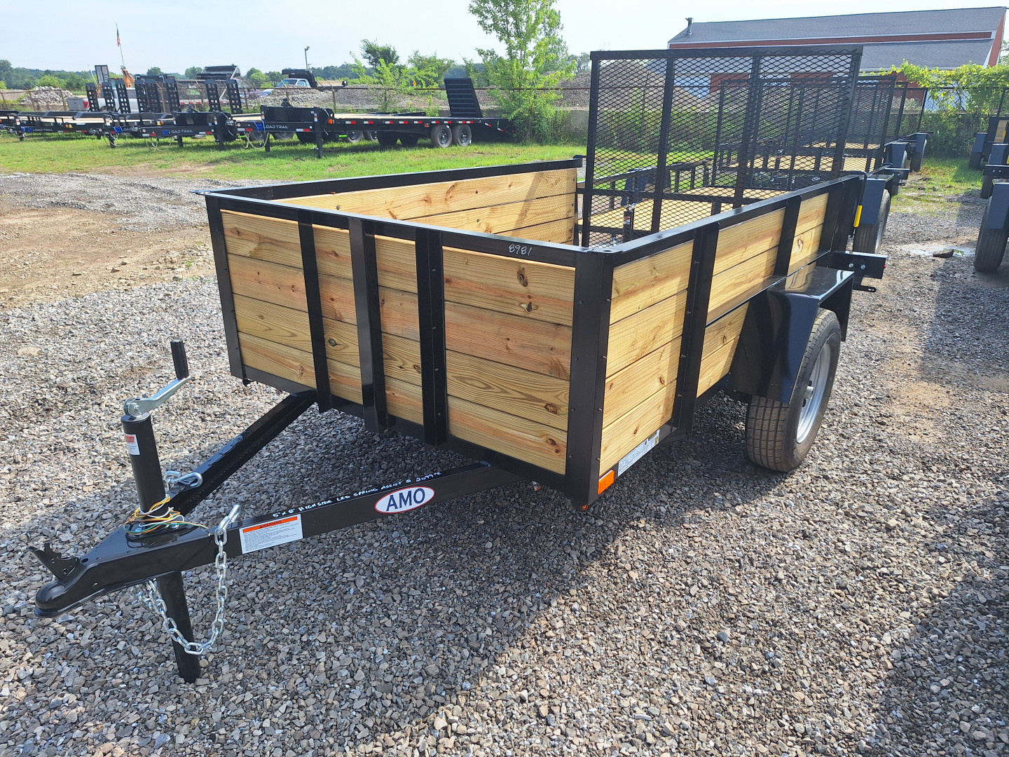 New 2026 AMO 5x8 High Woodside Utility Trailer for sale in New Boston, MI