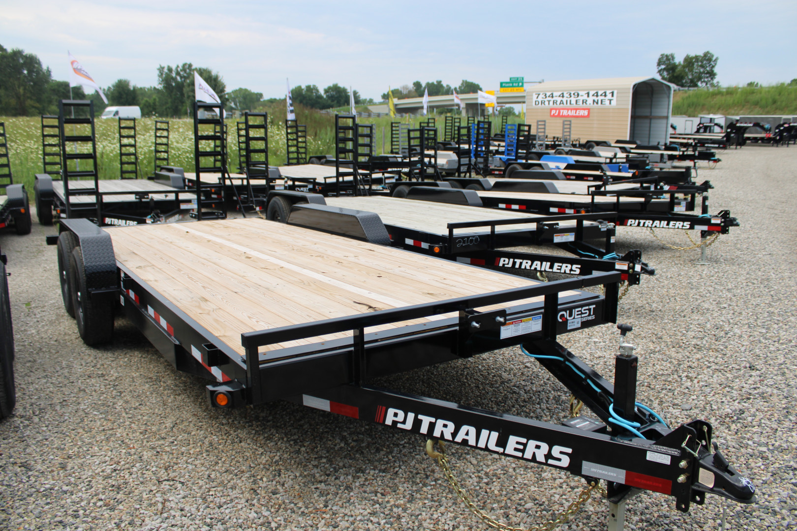 New 2026 PJ Trailers 20' FR 14K GVWR EQUIPMENT TRAILER WITH FOLDING ...