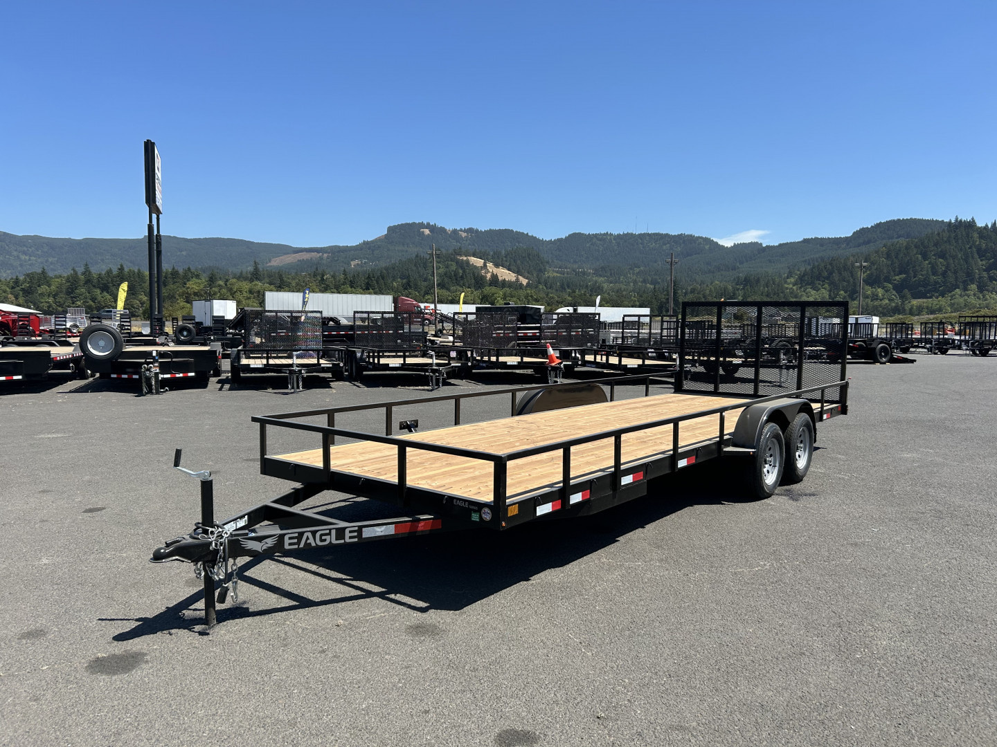 New 2026 Eagle Trailers 7x22 Fender High Rail Flatbed Trailer 7K GVWR ...