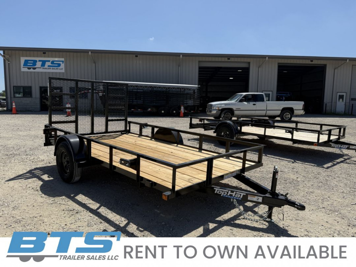 New 2025 Top Hat DSA 77X12 Utility Trailer 2990 GVWR