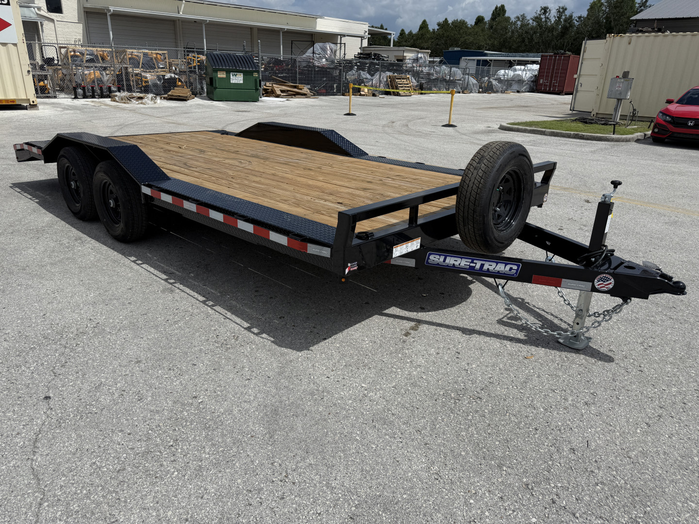 New 2026 Sure-Trac 8.5X18 (16+2) 10K Wood Deck Car Hauler