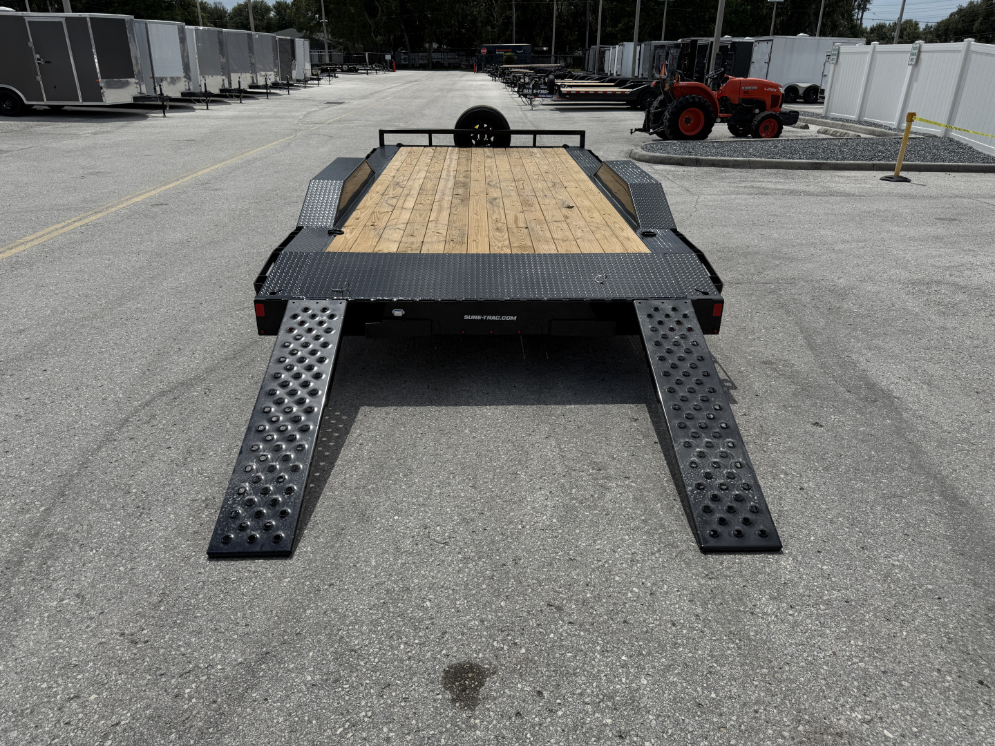 New 2026 Sure-Trac 8.5X18 (16+2) 10K Wood Deck Car Hauler