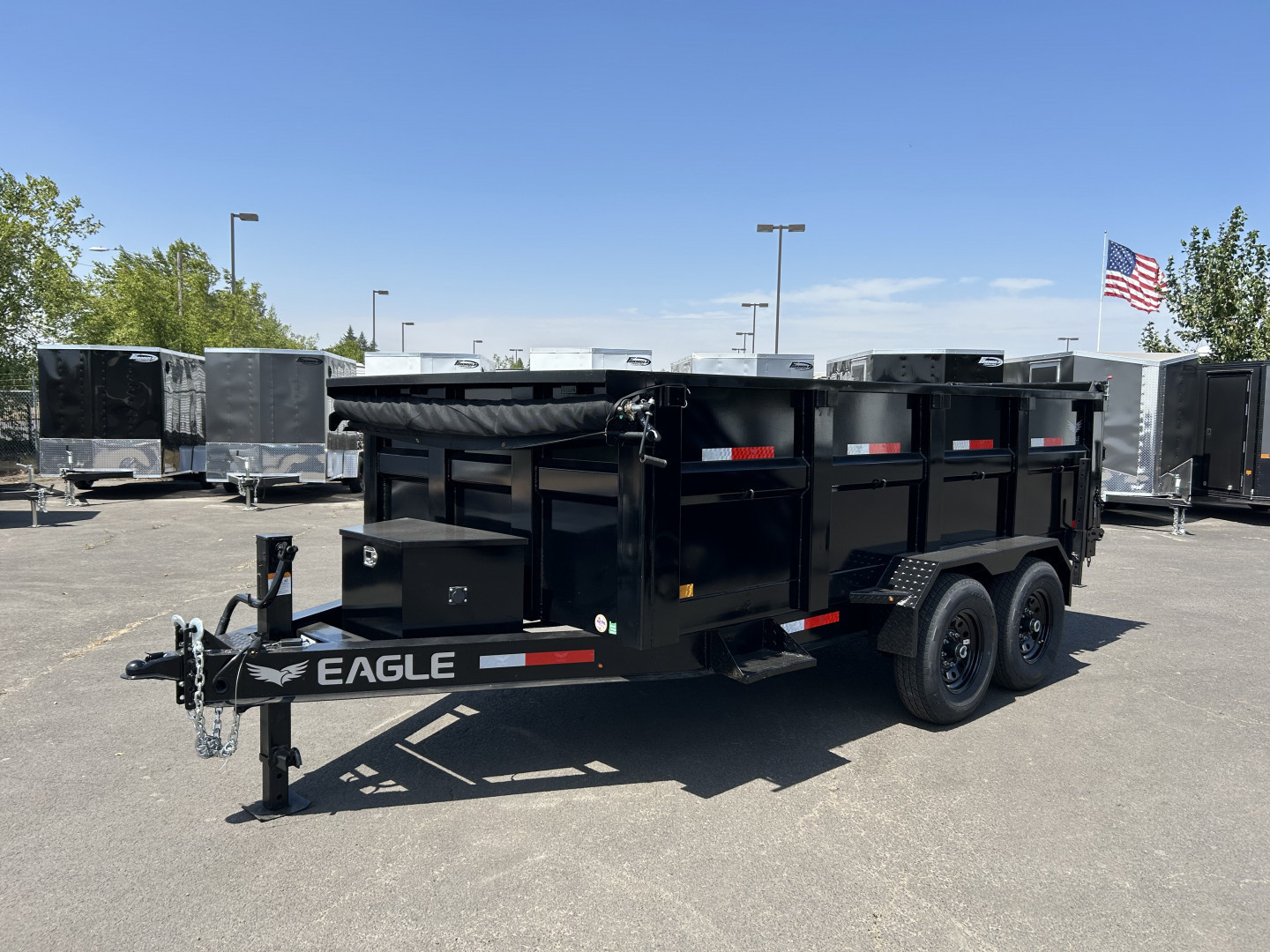New 2026 Eagle Trailers 7X14 RAPTOR DUMP (3ft Walls) 14K GVWR