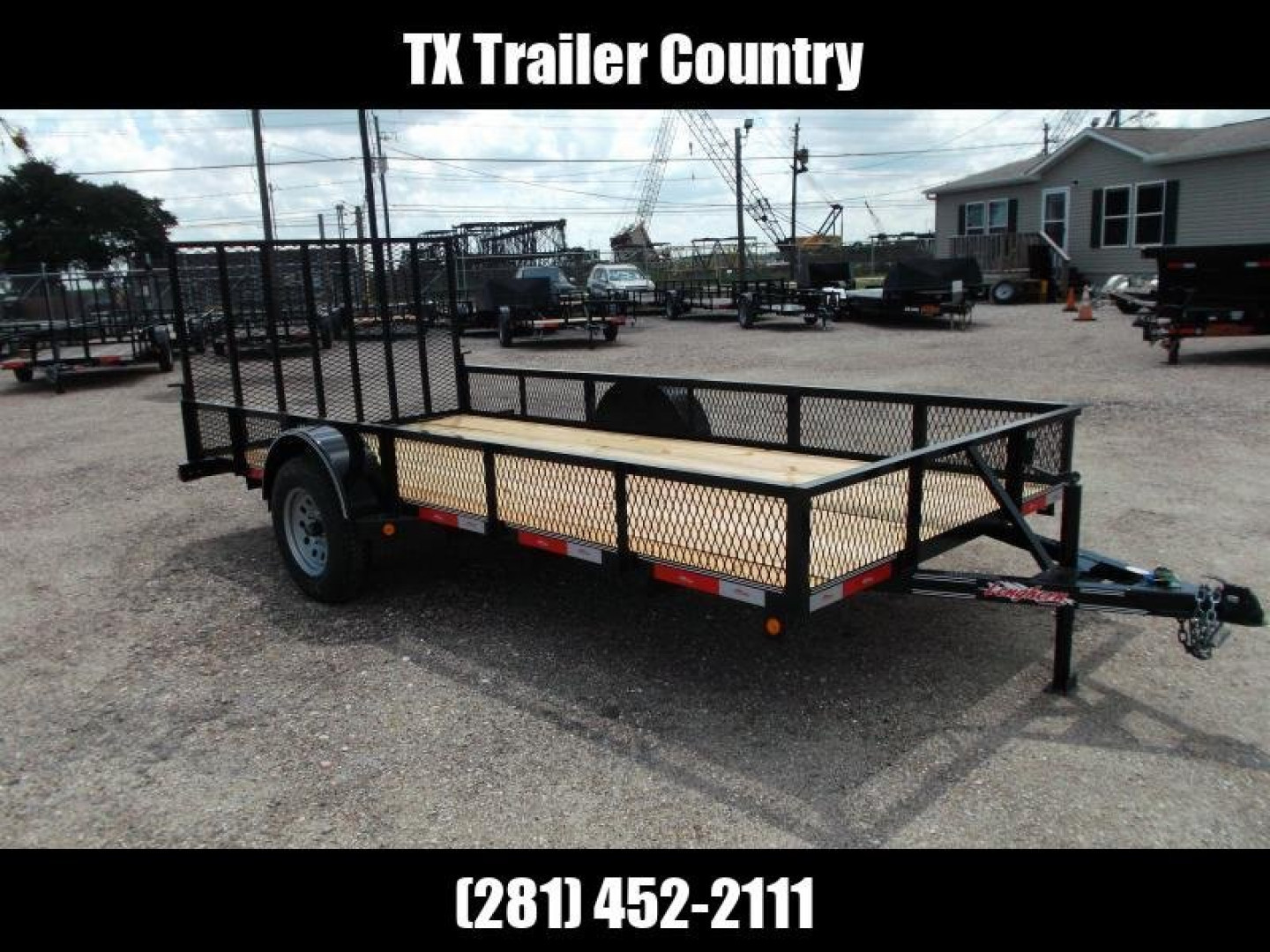 New 2025 LONGHORN TRAILERS 77x14 Single Axle Utility Trailer ...