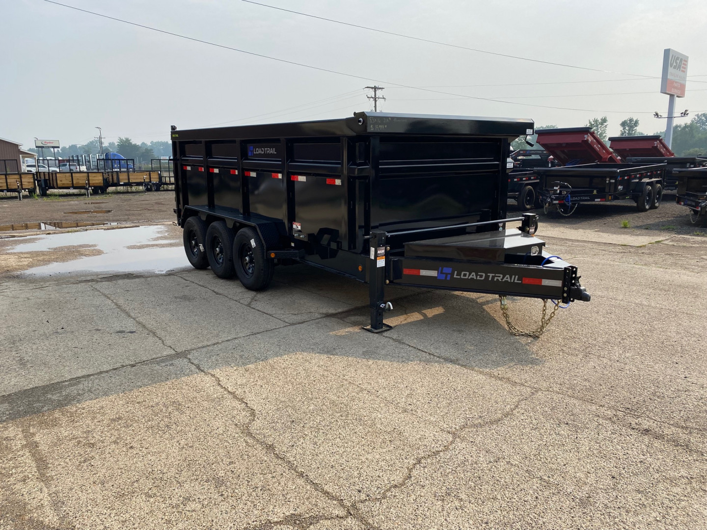 New 2025 Load Trail 83x16 Tri-Axle Low Pro w/4ft Sides 21K Dump Trailer ...