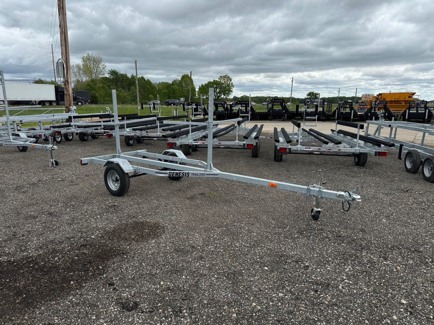 New 2026 Genesis Trailers 42x14 Galvanized 2-Place Kayak/Canoe Boat ...