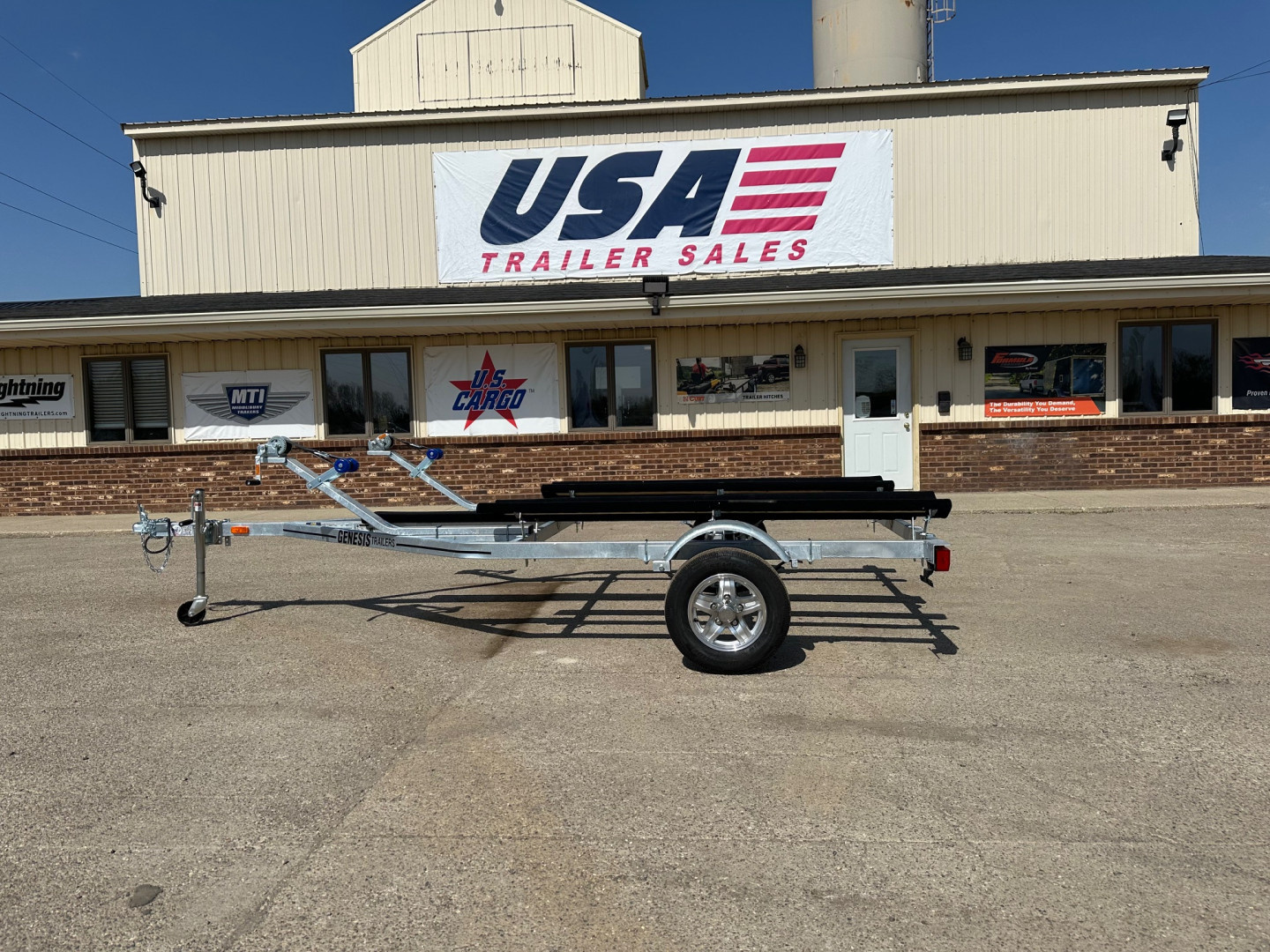 New 2026 Genesis Trailers 81x13 Galvanized 2-Place Personal Water Craft ...