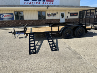 New 2025 Load Trail 83x16 Rail Side w/Side Rail ATV Ramps 7K Landscape ...