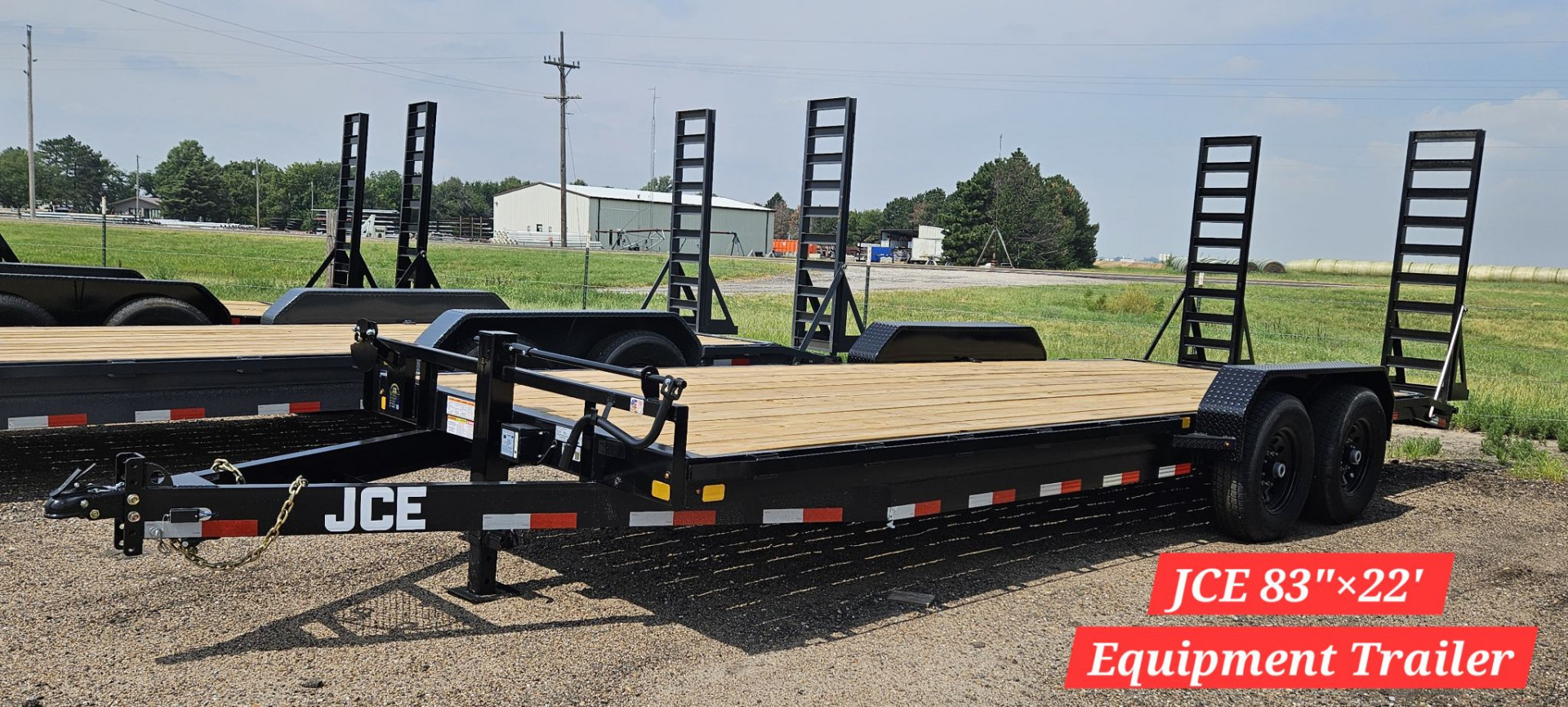 New 2026 JCE 22' x 6 in. Channel Equipment Trailer for sale in St John, KS