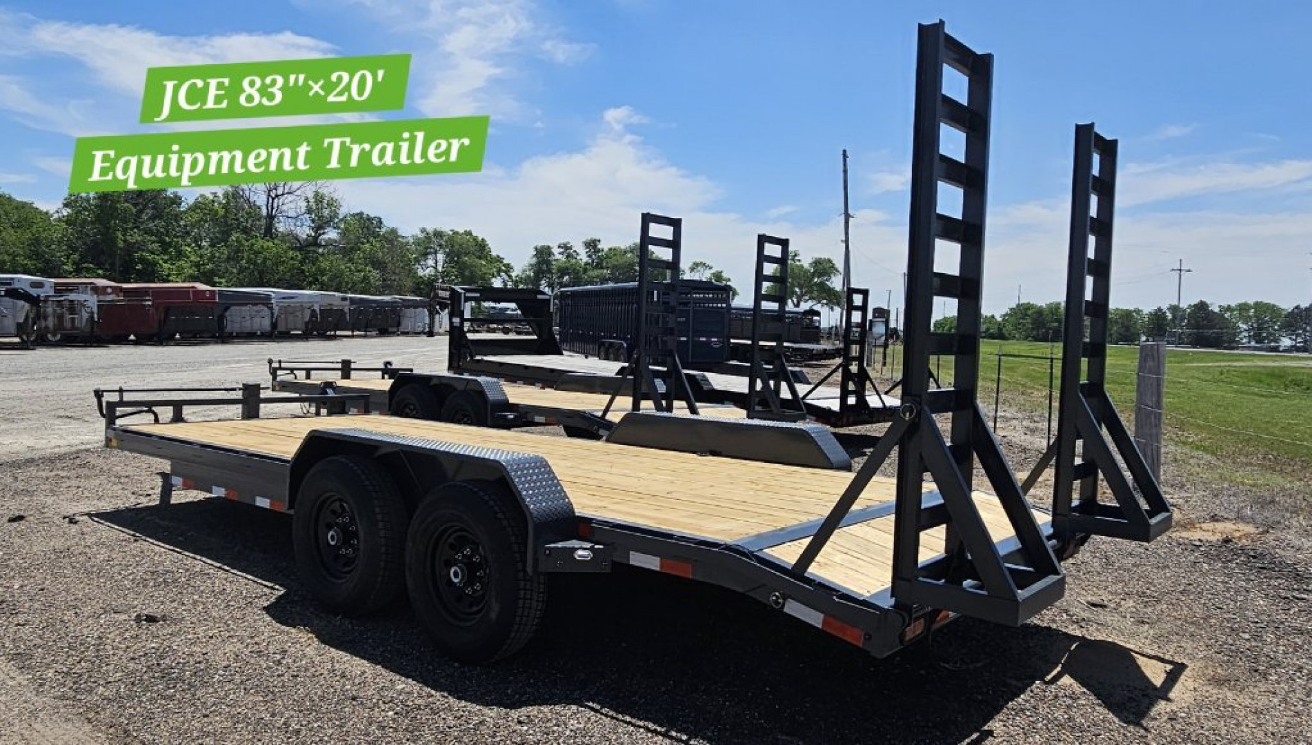 New 2026 JCE 20' x 6 in. Channel Equipment Trailer for sale in St John, KS