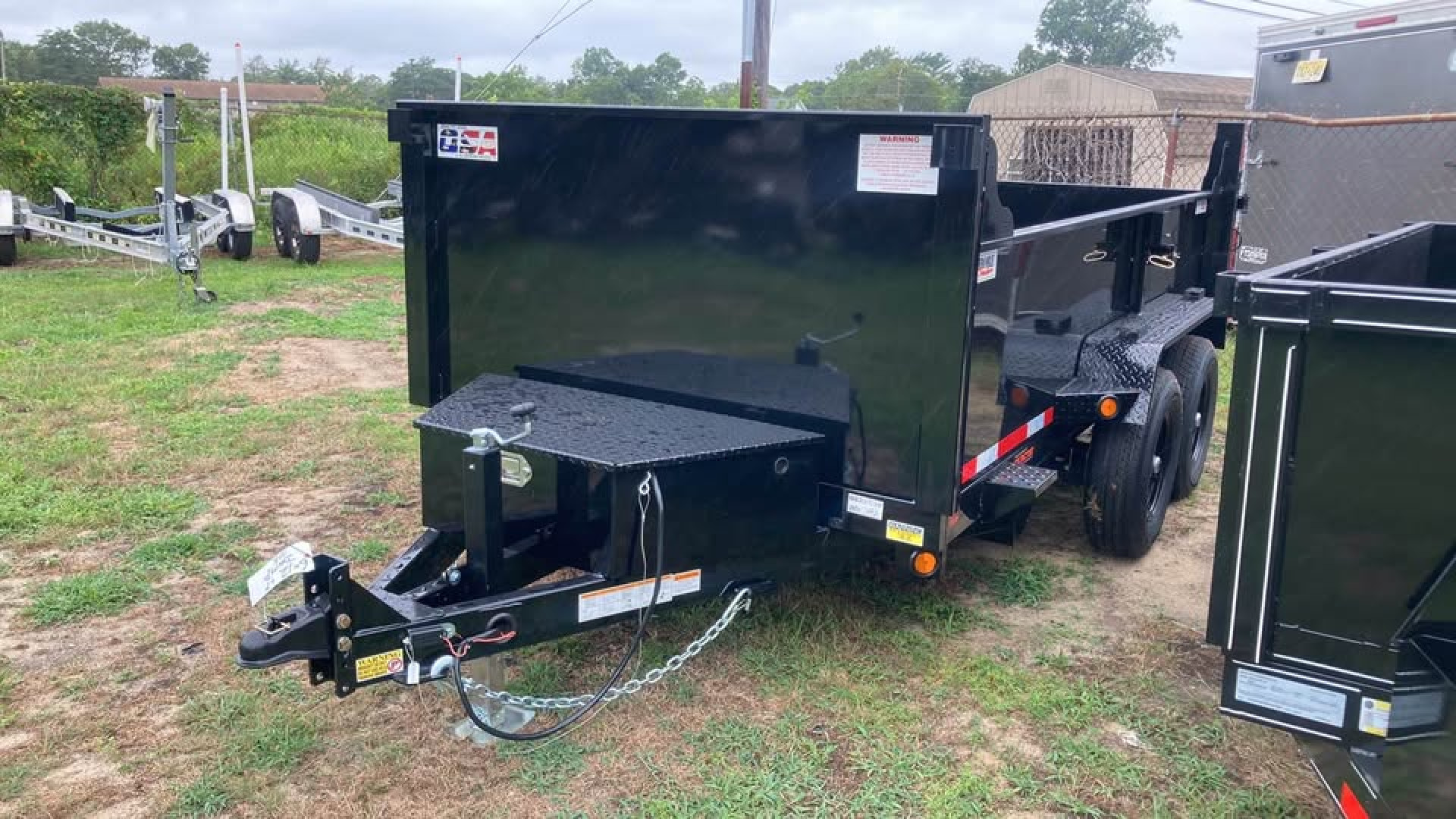 New 2025 Quality Steel and Aluminum 5x8 Dump Trailer