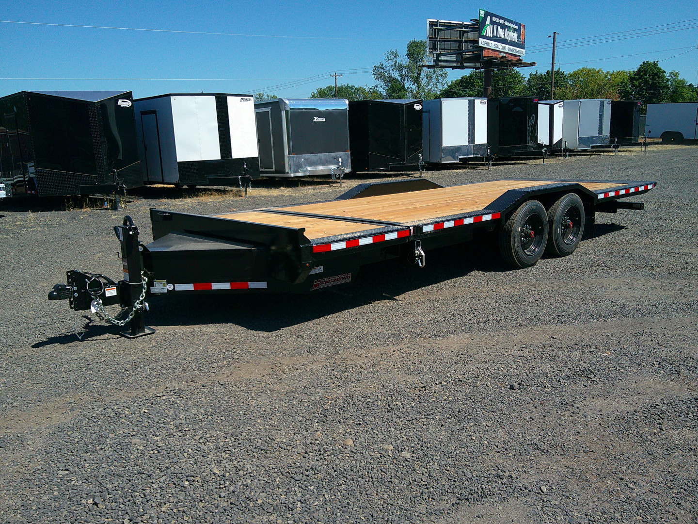 New 2025 Midsota 102x22 (18+4) Tandem Axle 17.6K Split Tilt Equipment ...