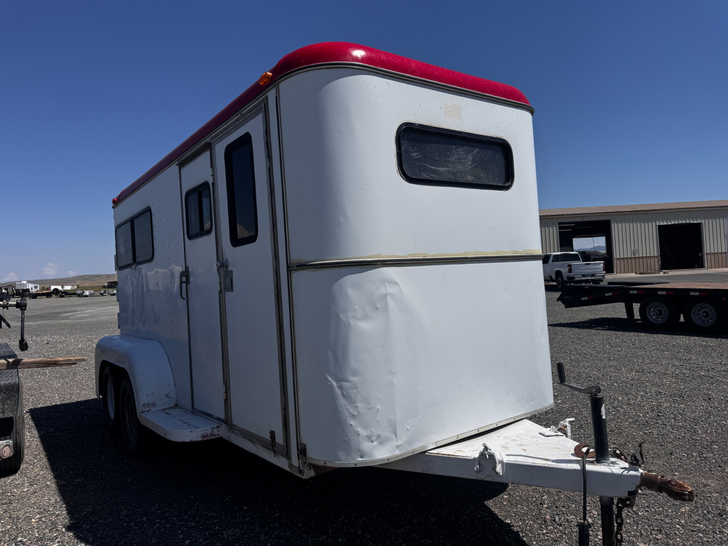 Used 1991 Circle J 2H Straight Load Horse Trailer for sale in Three ...
