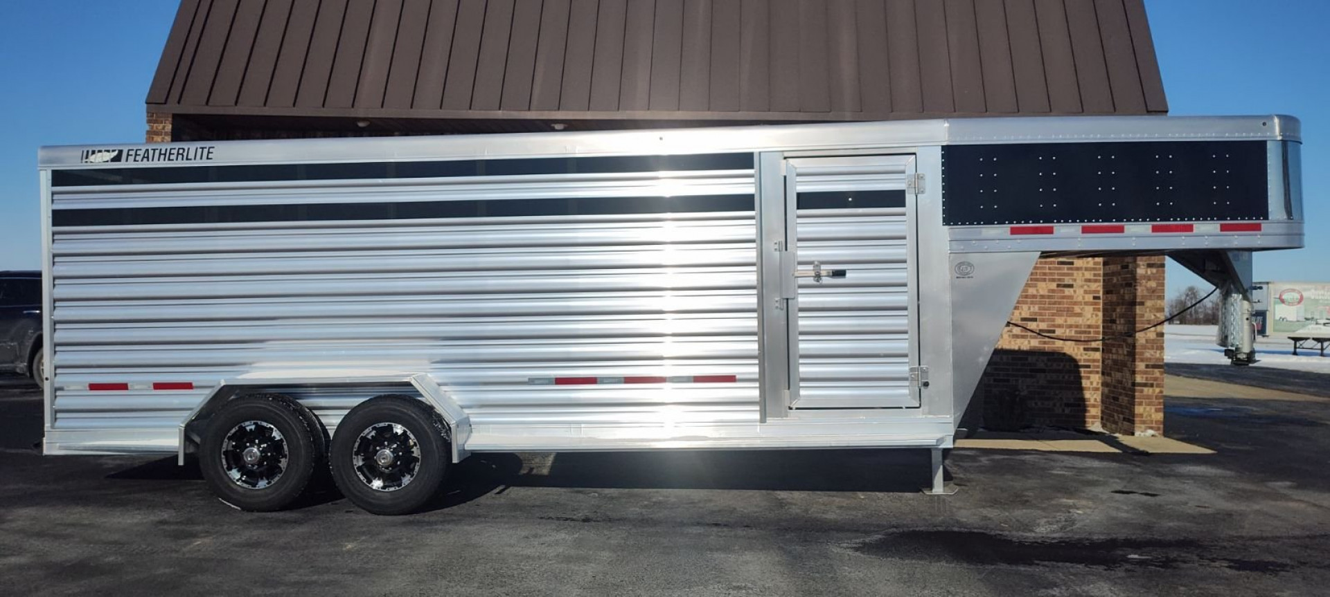 New 2025 6'7" x 20' Featherlite Trailers 8117 Livestock Trailer