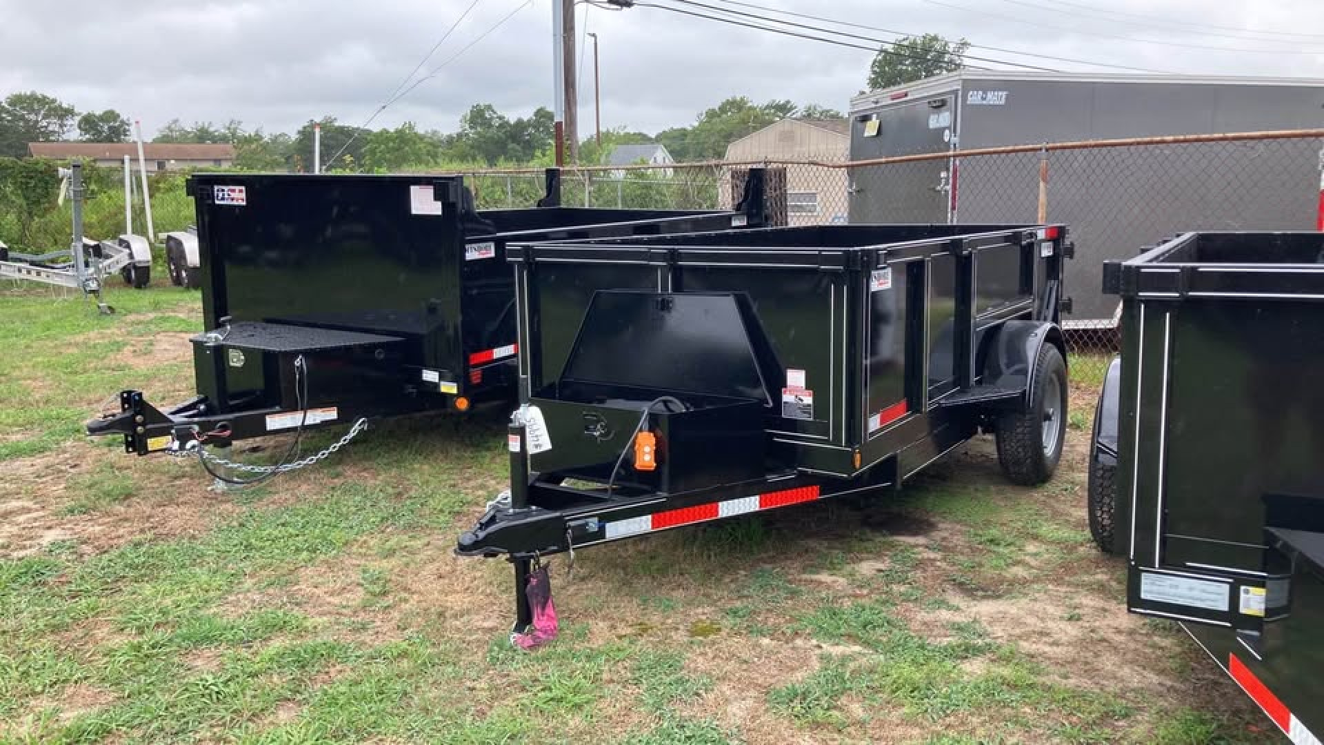 New 2025 Quality Steel and Aluminum 5x8 Dump Trailer