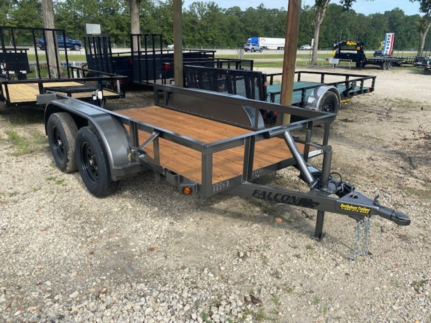 New 2025 Falcon Trailers 5x10 Std Dty TA Utility Trailer