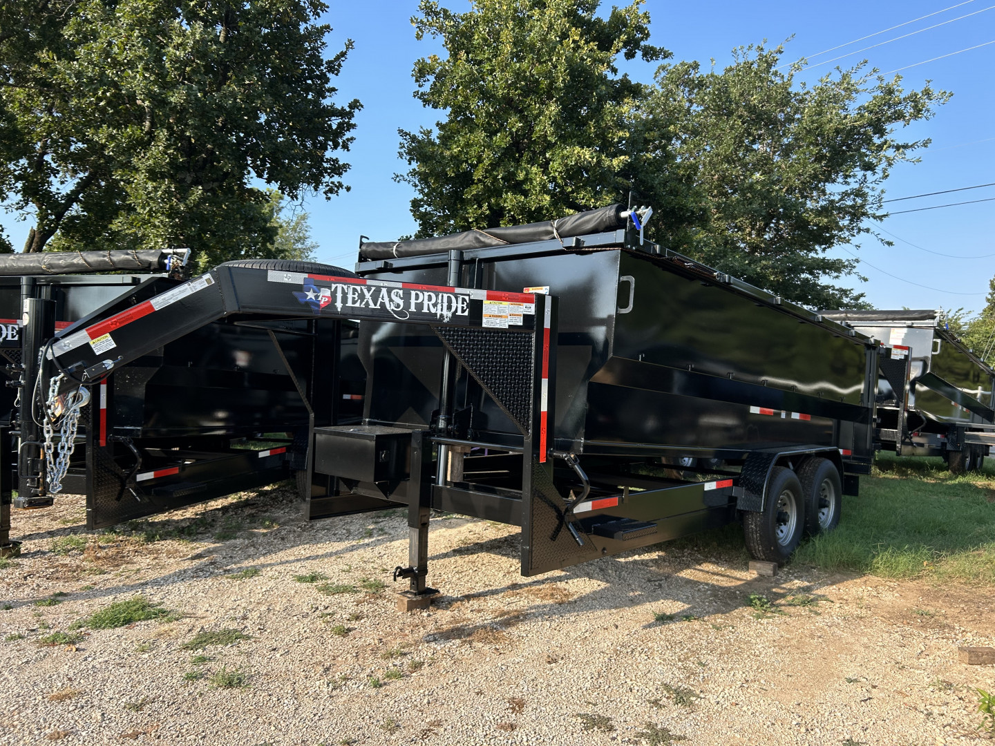 New 2025 Texas Pride Trailers 7x16x4 16K Gooseneck Dump Trailer