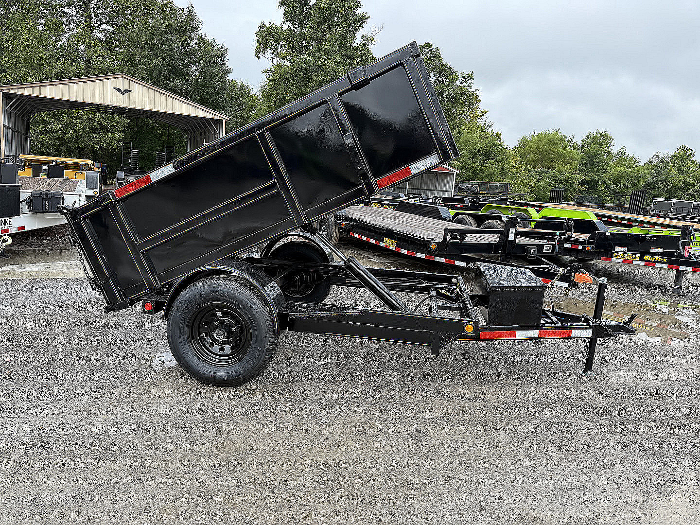 New 2025 P & T Trailers 5X8 DUMP 3 WAY GATE Dump Trailer