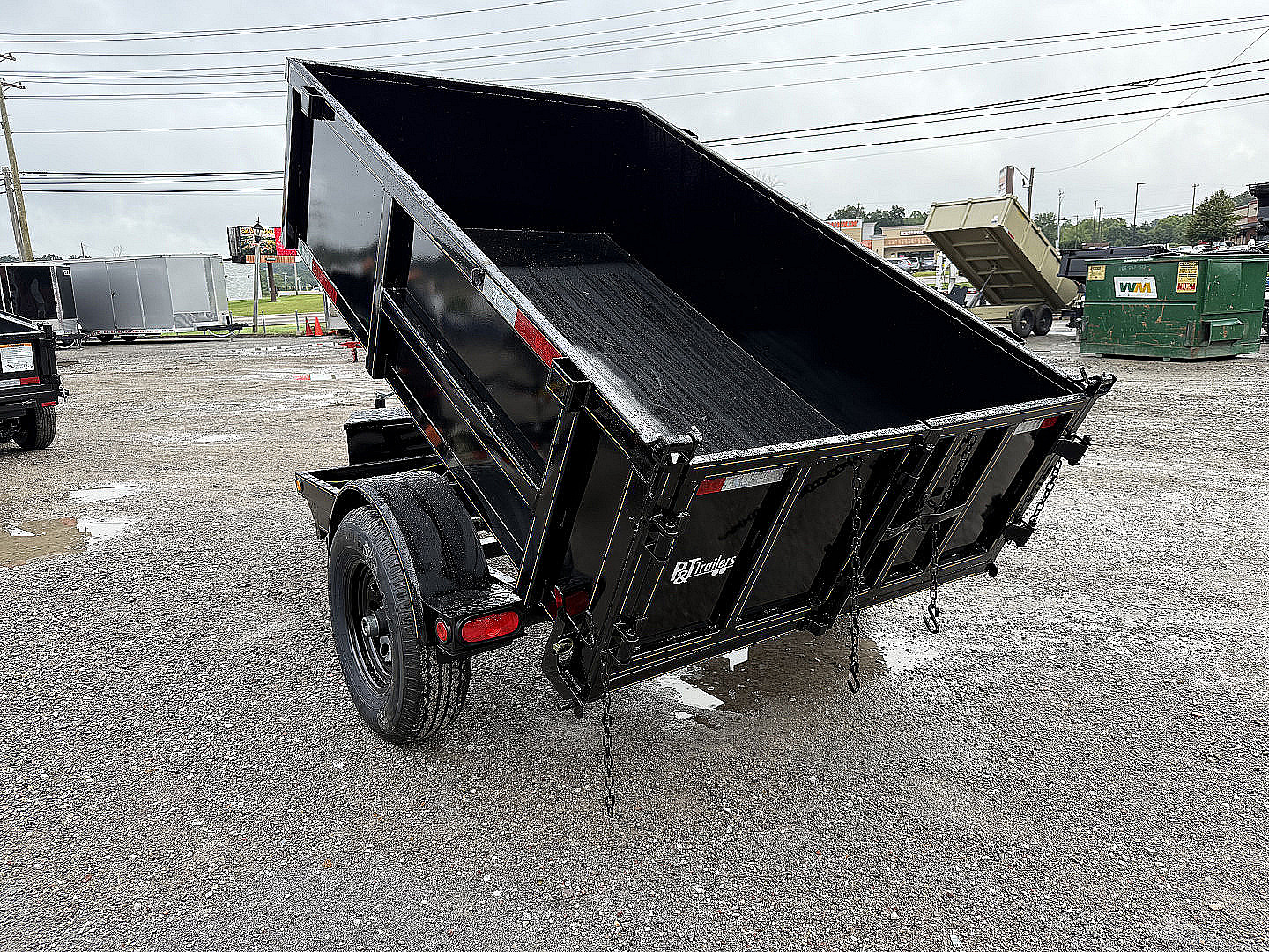 New 2025 P & T Trailers 5X8 DUMP 3 WAY GATE Dump Trailer