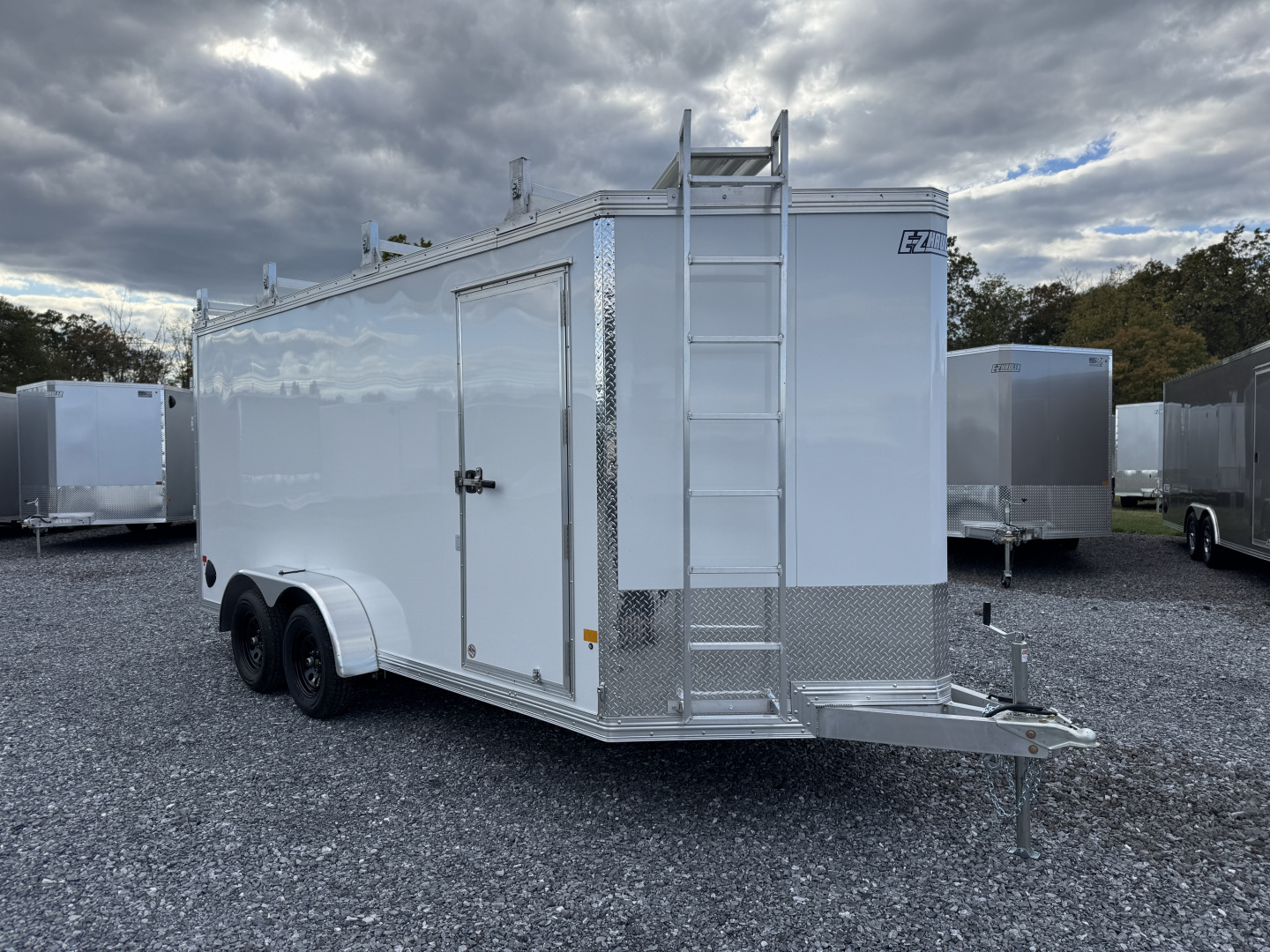 New 2026 E-Z Hauler 7X16 Aluminum Construction Trailer With Integrated ...