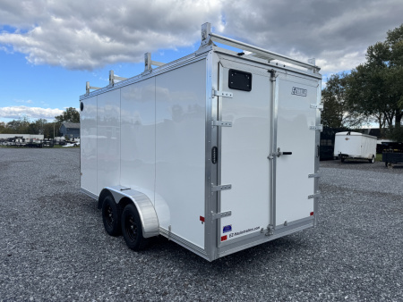 New 2026 E-Z Hauler 7X16 Aluminum Construction Trailer With Integrated ...