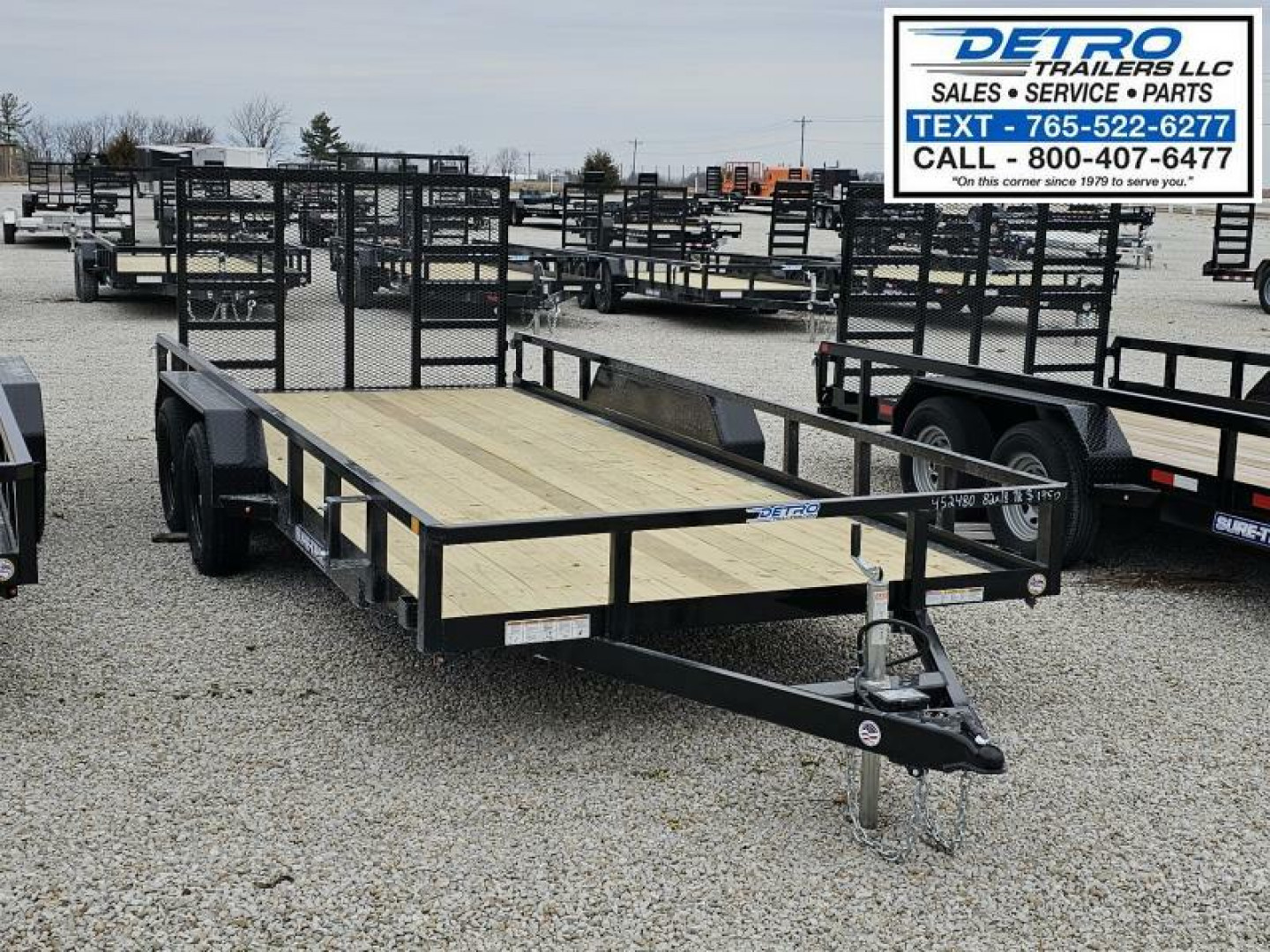 New 2025 Sure-Trac 7' x 18' 7K Tube Top Utility Trailer