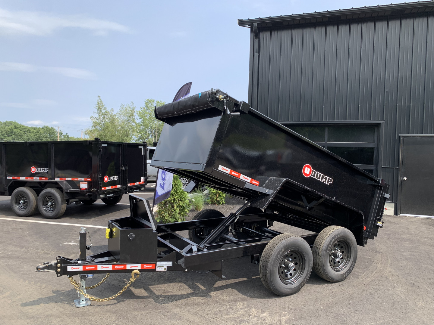 New 2025 U-Dump 5x10 Dump Trailer/ 32" sides/ Tarp kit - 9990GVW for ...